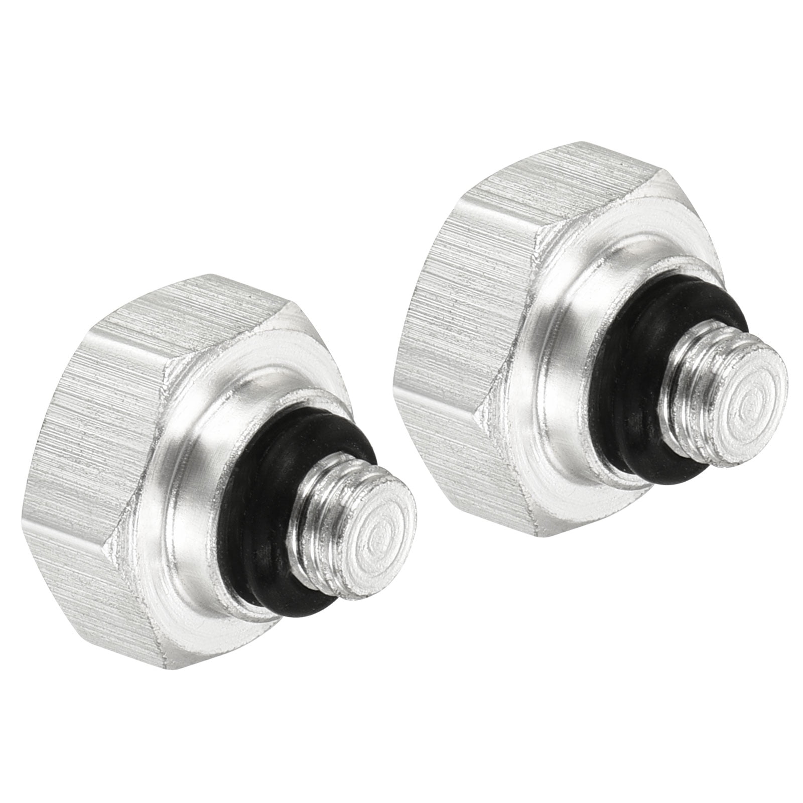 Uxcell M5*0.8 Male Thread Aluminum Hex Head Pipe Plug Cap Fitting ...