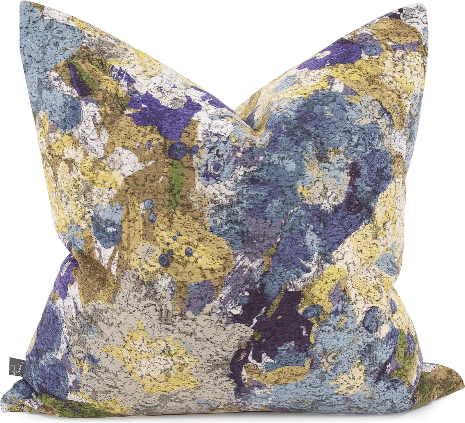 HOWARD ELLIOTT STANTON Pillow Throw 24x24 Burnout Texture Eggplant ...