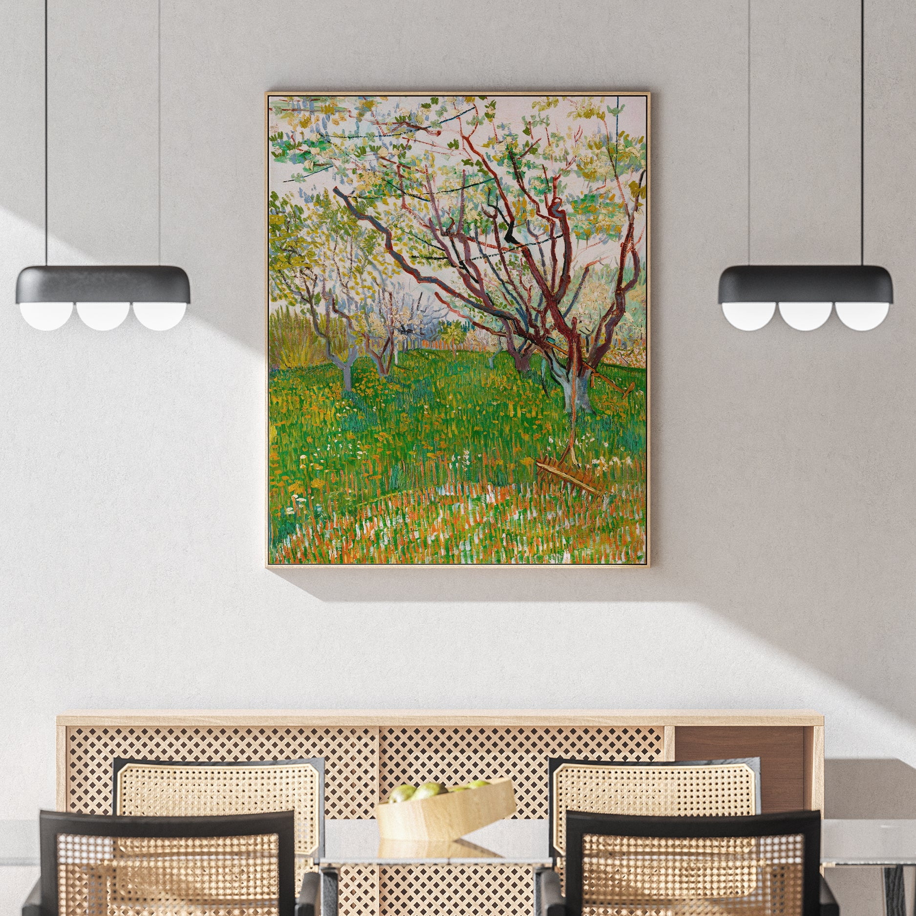 The Flowering Orchard - 1888 | Vincent Van Gogh | Premium Fine Art ...