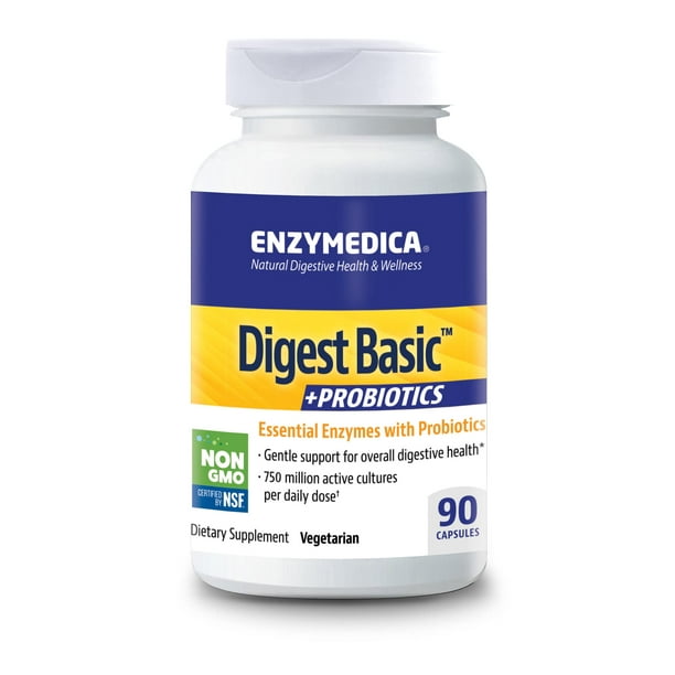 Suplemento Enzymedica Digest Basic + Probióticos 90 cápsulas | Bodega ...