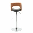 Valencia Mid-Century Modern Adjustable Barstool With Swivel In Chrome ...