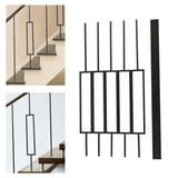 10 Pack Metal Iron Balusters Staircase,Balusters Rectangular Hollow ...
