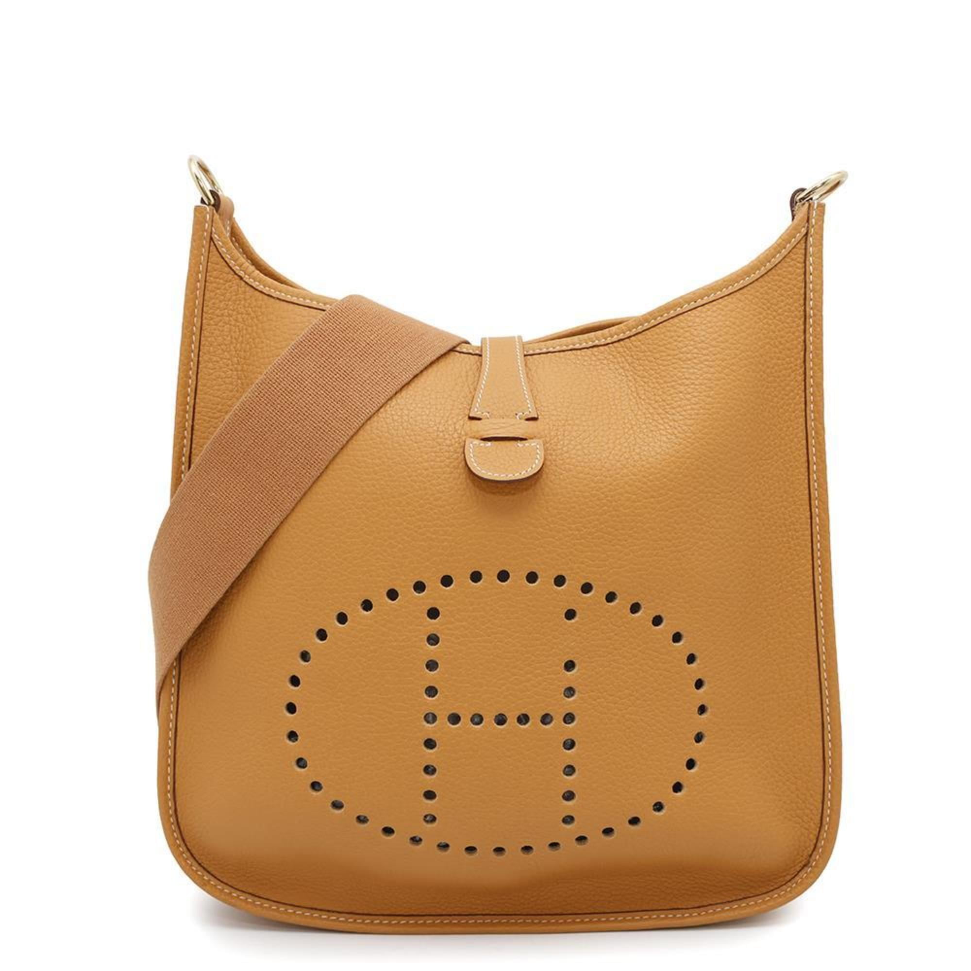 Pre-Owned Hermes Shoulder Bag Evelyne 1 GM Orange Fjord B Stamp HERMES ...