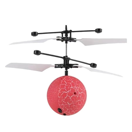 Gift for Kids Flying Ball Drone Helicopter Ball Built-in Shinning LED ...