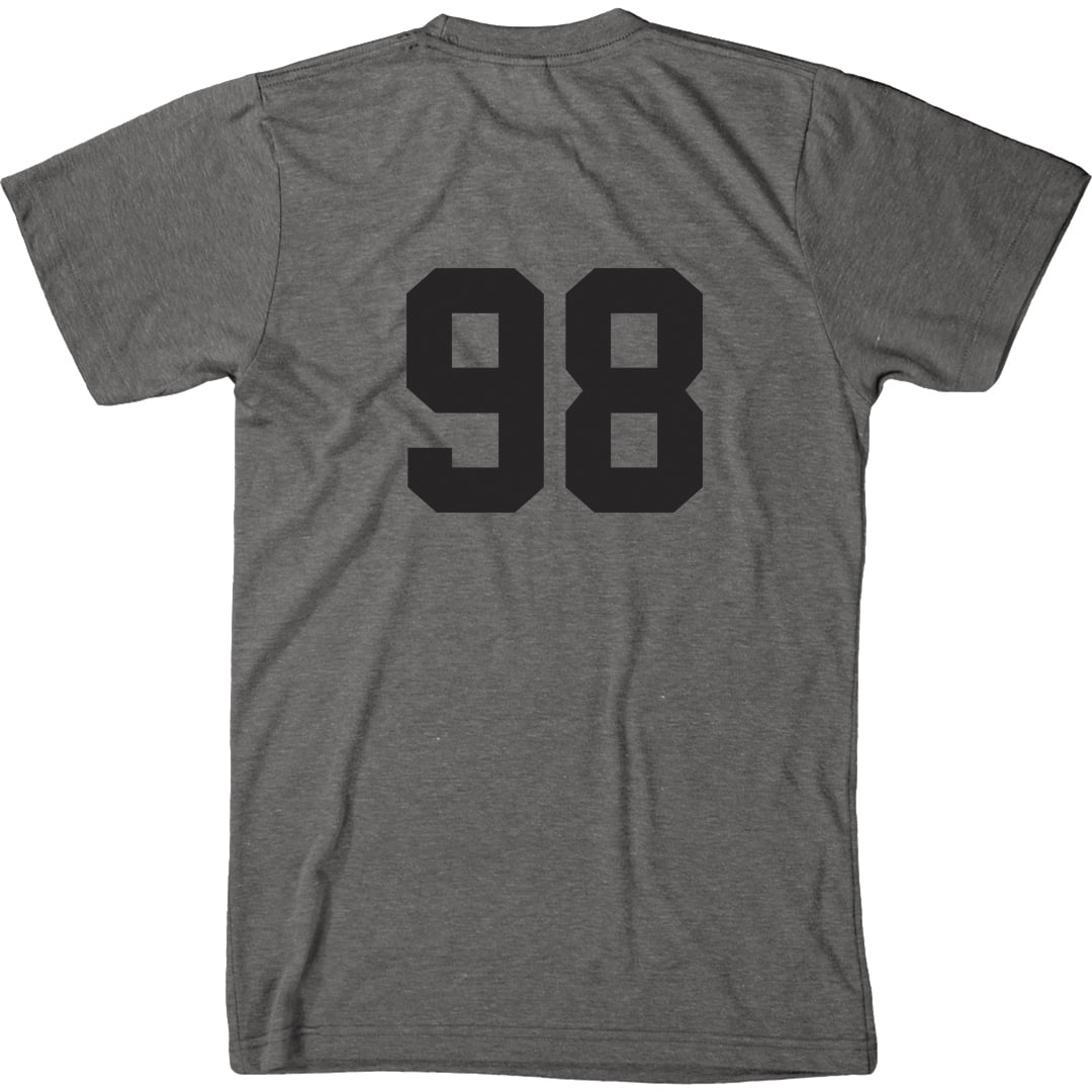 Standard Black Jersey Number 98 Men's Modern Fit T-Shirt - Walmart.com