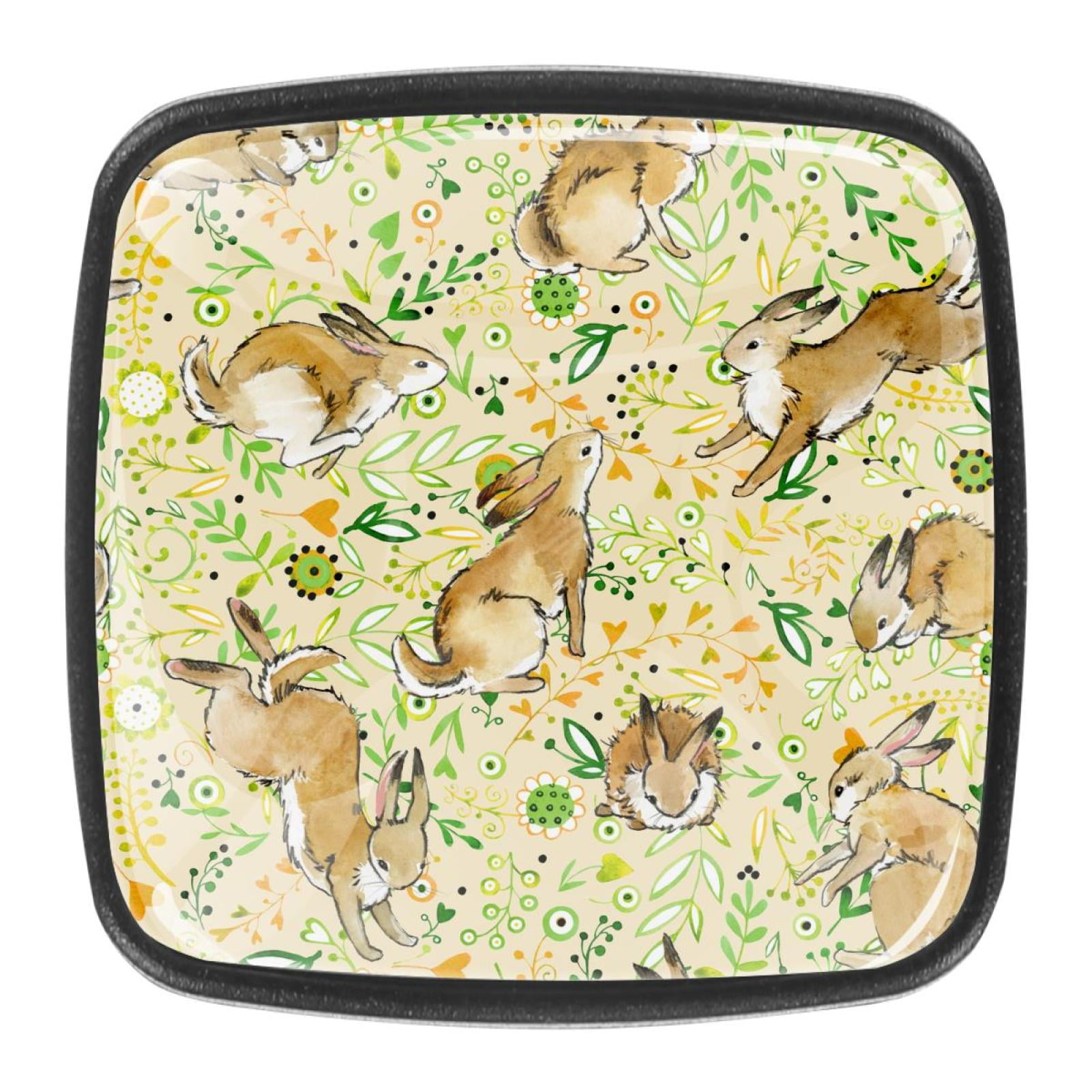 4 Pcs Square Cabinet Handle Cupboard Knob Drawer Pulls Handle Easter ...