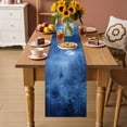 Blue Night Landscapes Table Runner 72 Inches, Christmas Winter Snowfall ...