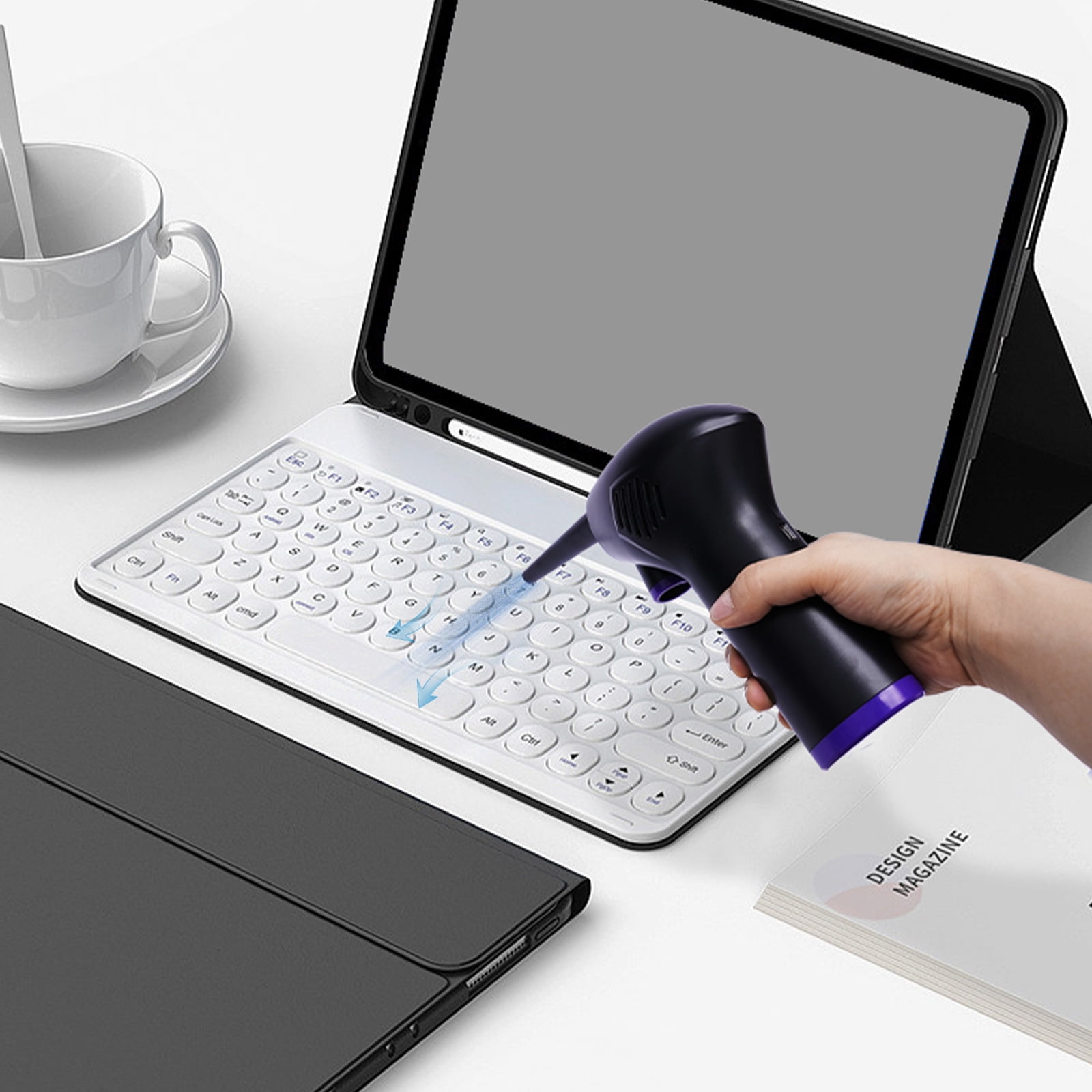 Miumaeov Air Duster, Electric Cordless Air Duster for Computer Cleaning ...