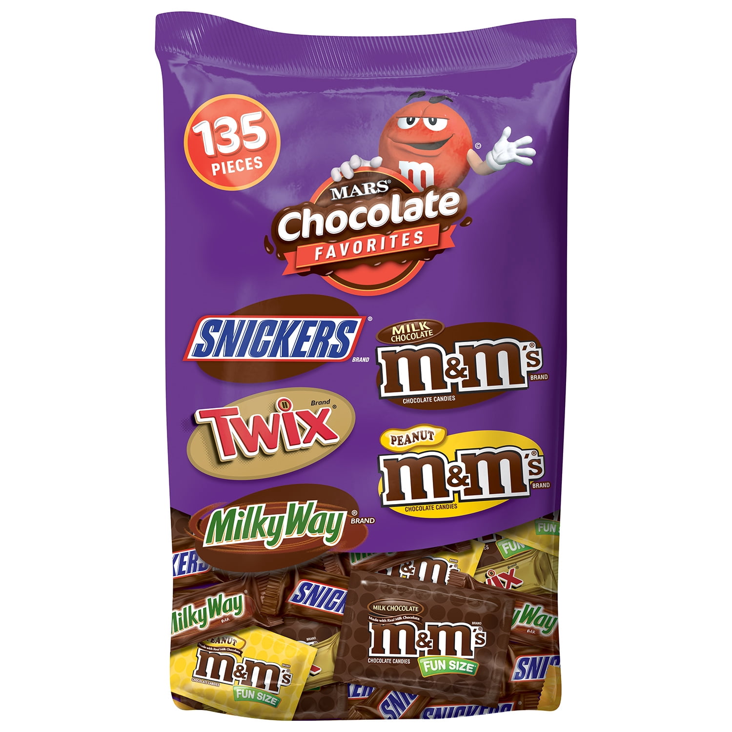 Mars Chocolate Variety Mix Candy Bars 135 Ct Walmart
