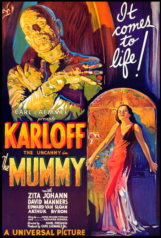 The Mummy Movie POSTER 27" x 40" Style A (1932) - Walmart.com