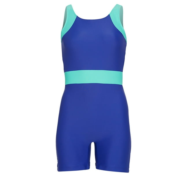 Sporti - Sporti Unitard Colorblock One Piece Swimsuit - Walmart.com ...