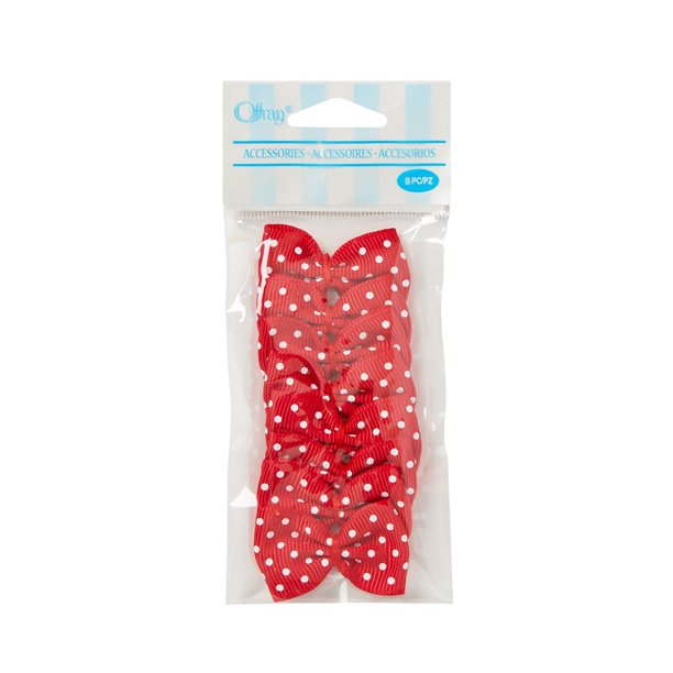 Offray Accessories, Red Grosgrain Bows Accessory for Wedding, Hair ...