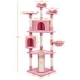 Topeakmart 79'' Multilevel Cat Tree Tower with 2 Condos & Basket ...