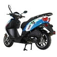 "X-Pro 150cc Gas Powered Moped Scooter with Electric/Kick Start, 13 ...