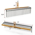 RVNI 72 in 3 Point Pine Straw Rake Rake Attachment fit Cat-0 & Cat-1 ...