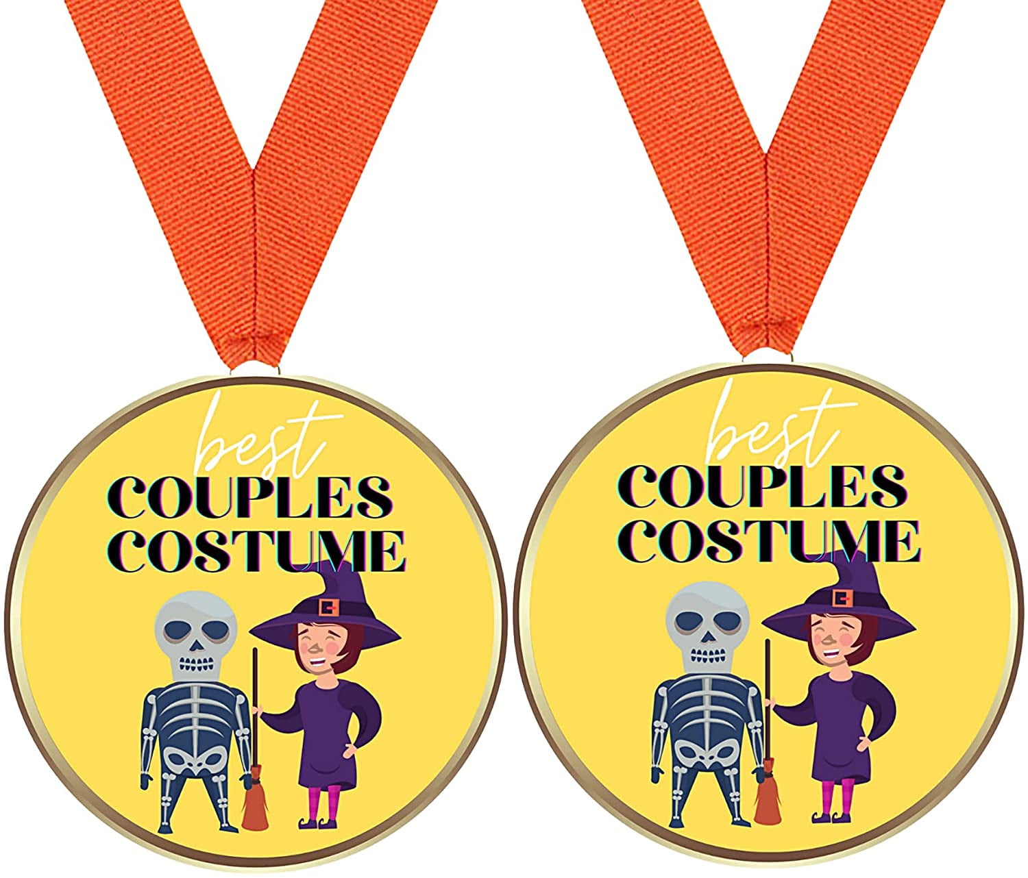 Halloween 2021 Best Couples Costume Award Ribbon Bundle, Orange Fabric ...