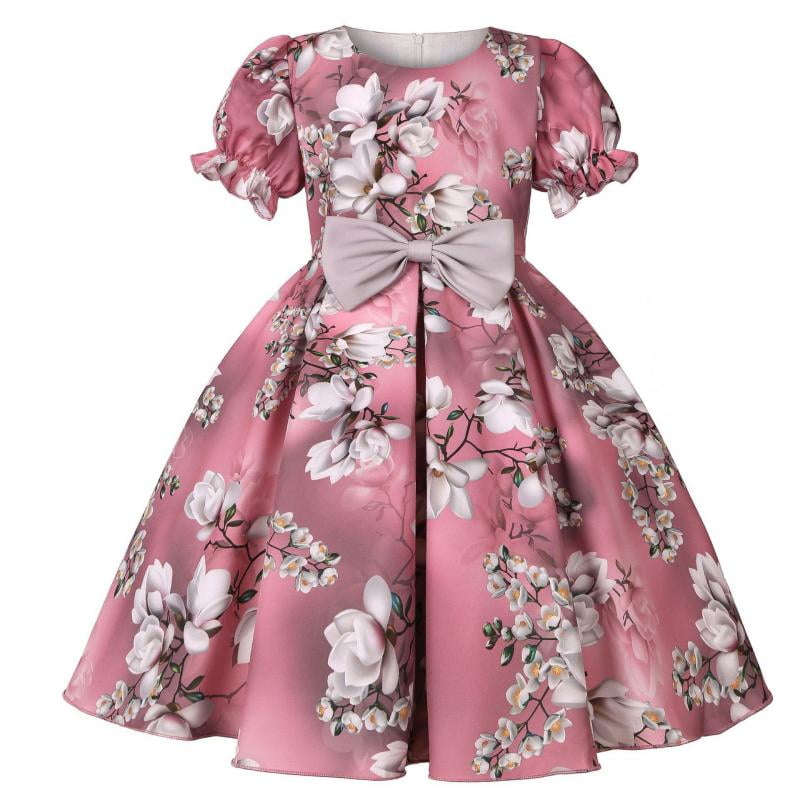 Girls Princess Dresses Flower Wedding Party Costumes Toddler Girl ...
