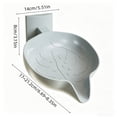 AuroraX Wall Mounted Soap Holder Drainable Soap Tray Bathroom Self ...