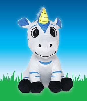Wish Me Pets Light Up LED Plush Stuffed Animals Valeo Blue Striped ...