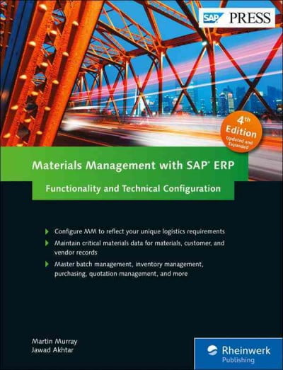Pre-Owned Materials Management with SAP Erp: Functionality and ...