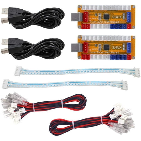 SAYDY Arcade Game USB Encoder Zero Delay 2 Player Gamepad Button Joystick Controller for SAYDY ...