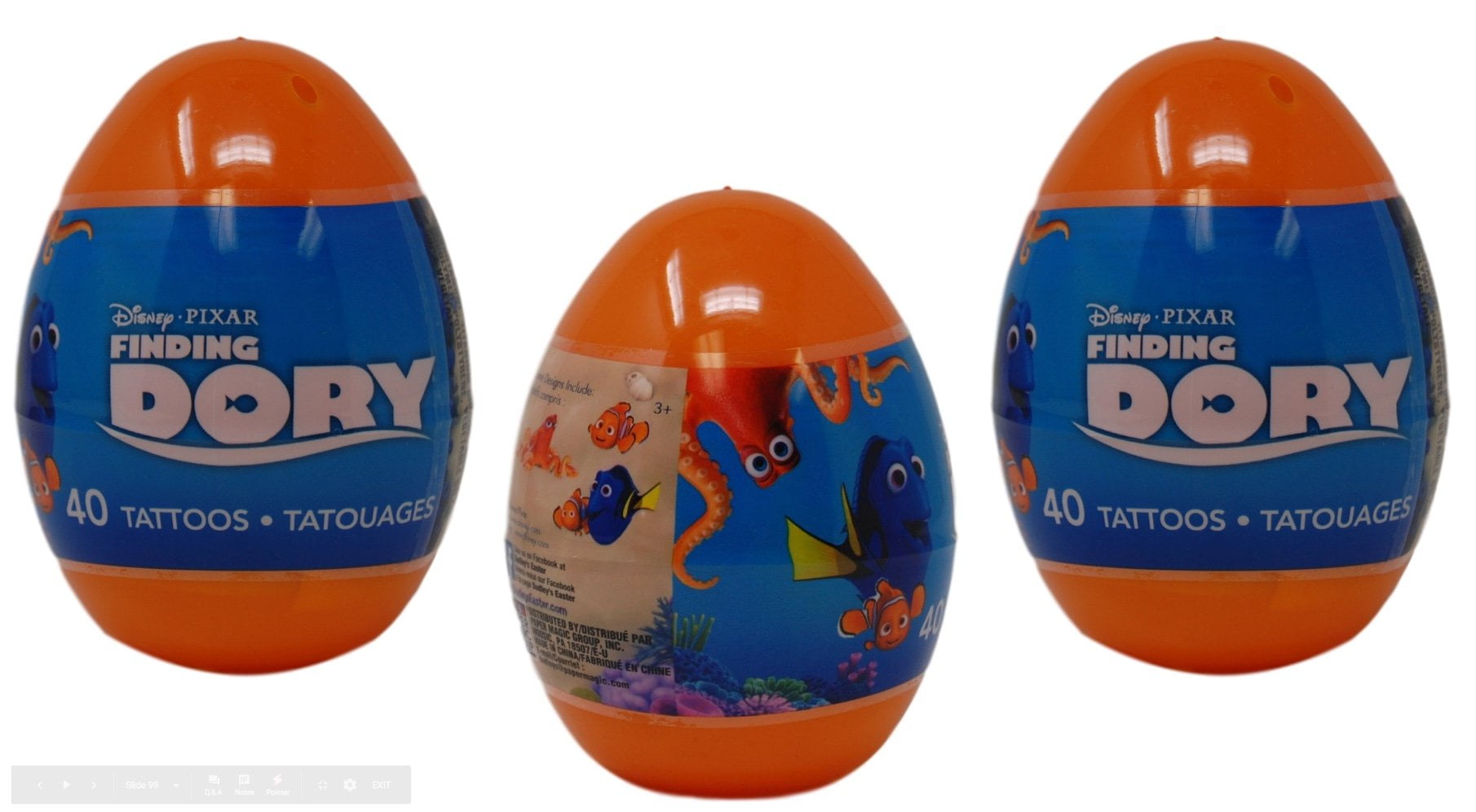 Prefilled Easter Eggs with Tattoos, Finding Dory - Easter Basket ...