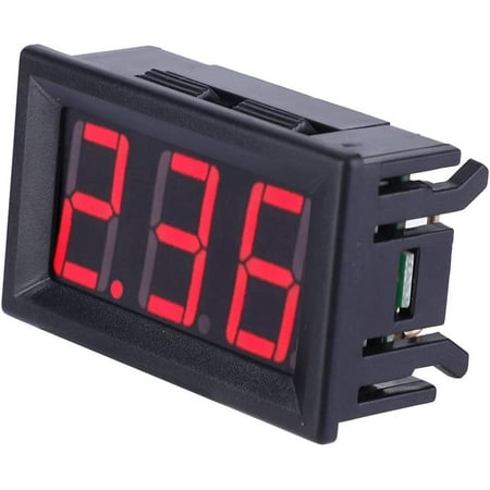 Lepai 0.56 in 0 to 10A DC Current Ammeter, Two Cable Digital Display ...