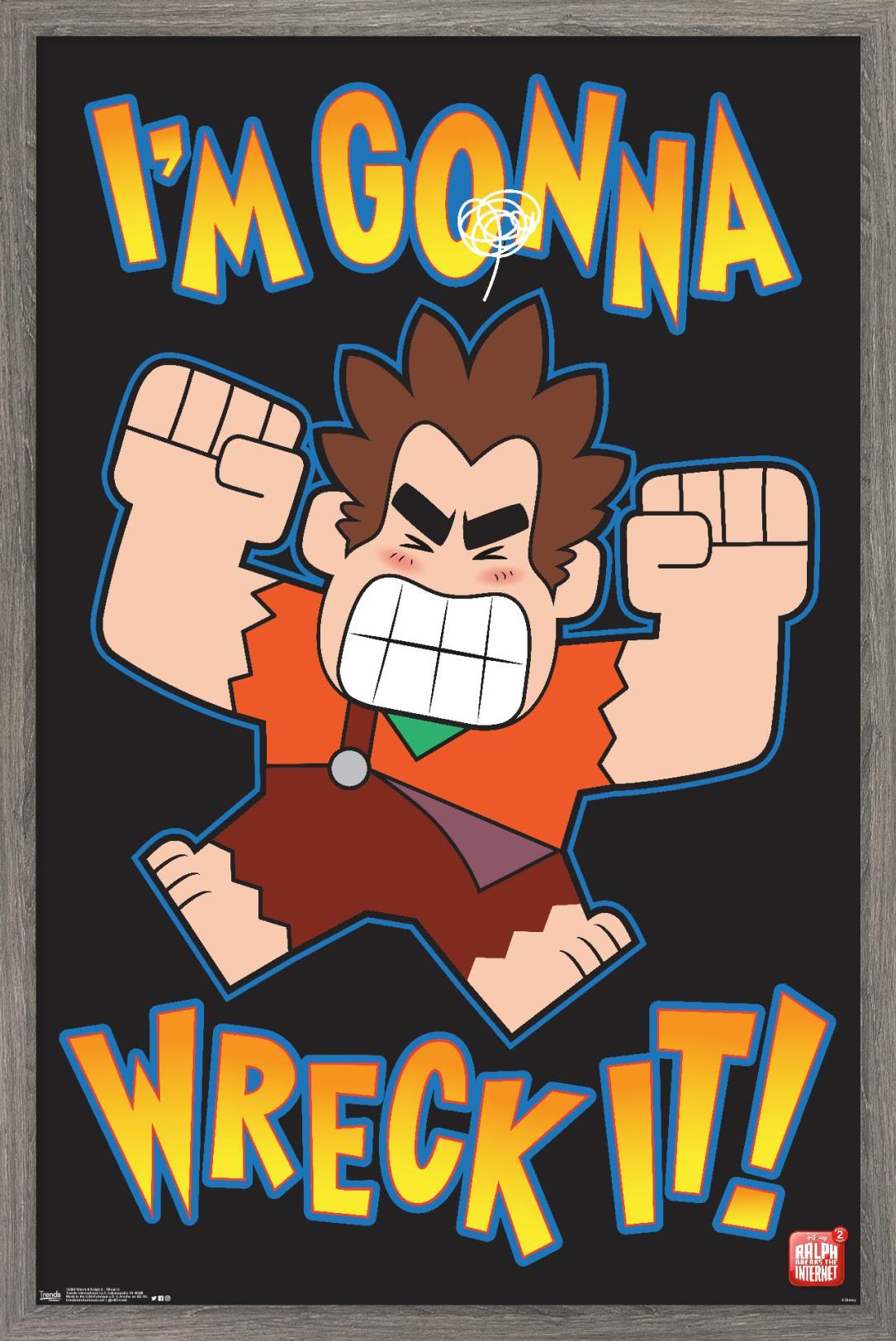 Disney Wreck It Ralph: Ralph Breaks The Internet - Wreck It Wall Poster ...