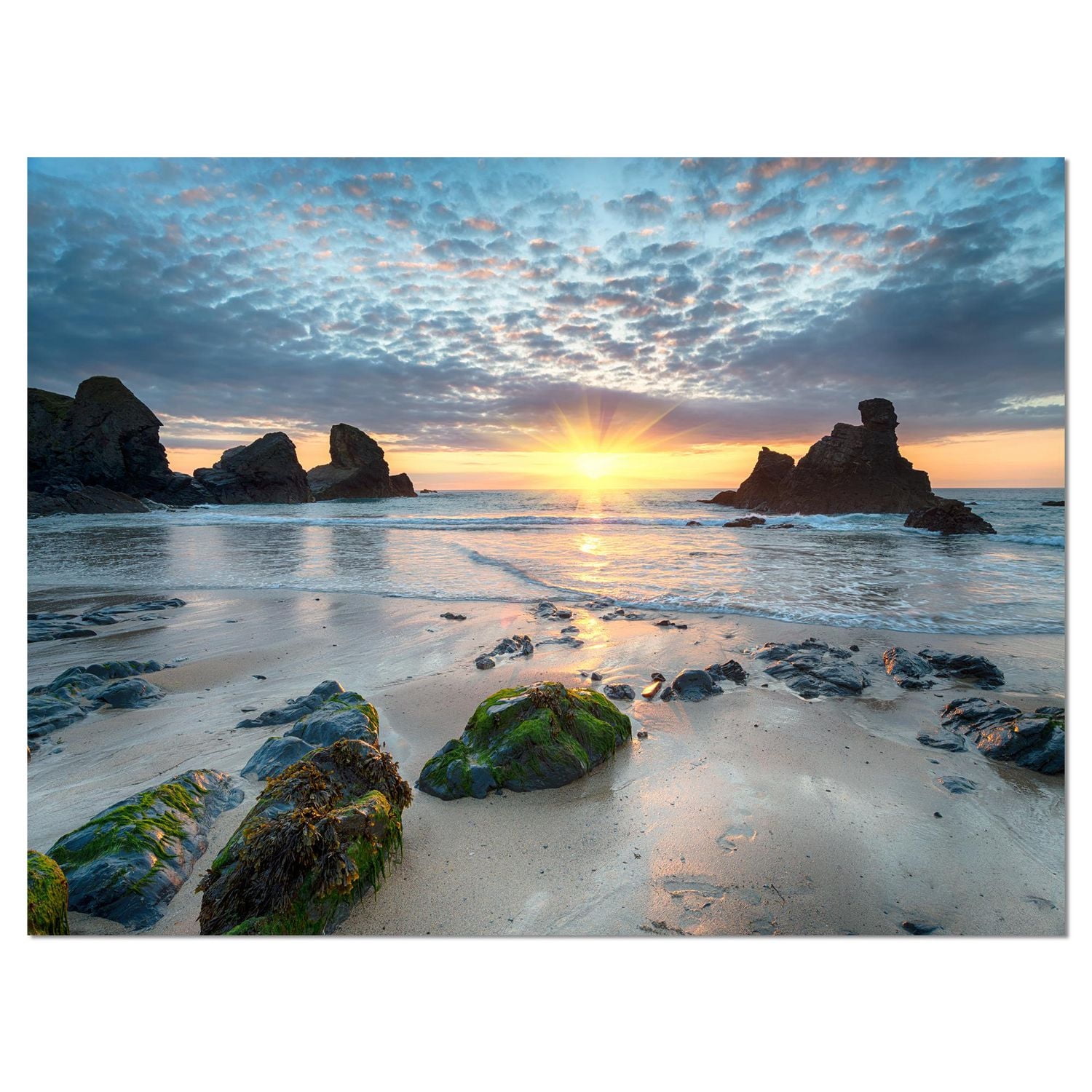 Click here for Designart Beautiful Porthcothan Bay Canvas Wall Ar... prices