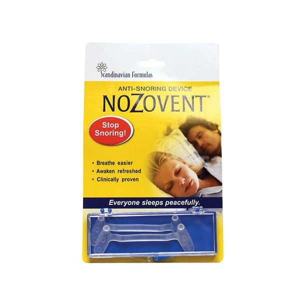 Scandinavian Formulas Nozovent Anti-Snoring Device 2 Ct - Walmart.com