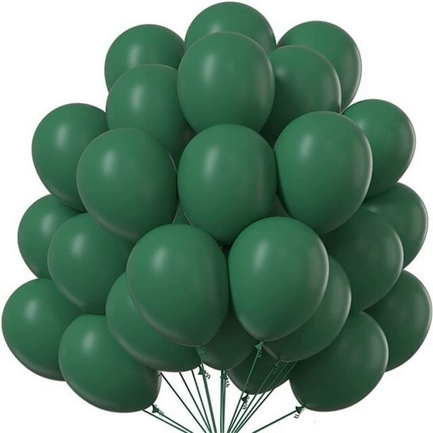 20 globos de colores sólidos (verde), globos inflables, globos de ...
