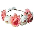 SPRING PARK Women Multicolor Flowers Wedding Bride Party Hair Band ...