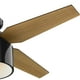Hunter Cranbrook 52" Low Profile Home Ceiling Fan with LED Light, Gloss ...