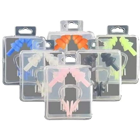 Earplugs for Swimming &Sleeping with Nose Clip ,Waterproof Ear ...