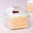 5oz Square Mini Clear Plastic Dessert Containers with Dome Lid - Square ...