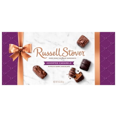 Russell Stover Holiday Assorted Dark Chocolate Christmas Candy Gift Box ...