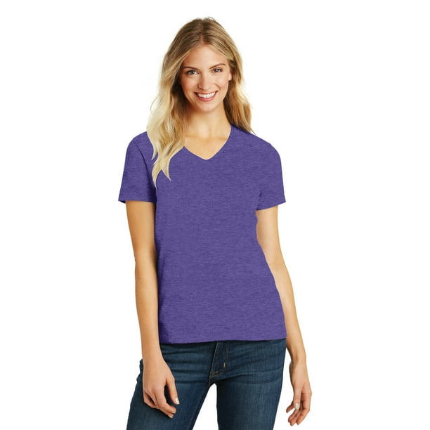 District Made - District Made Women's Perfect Blend V-Neck T-Shirt ...