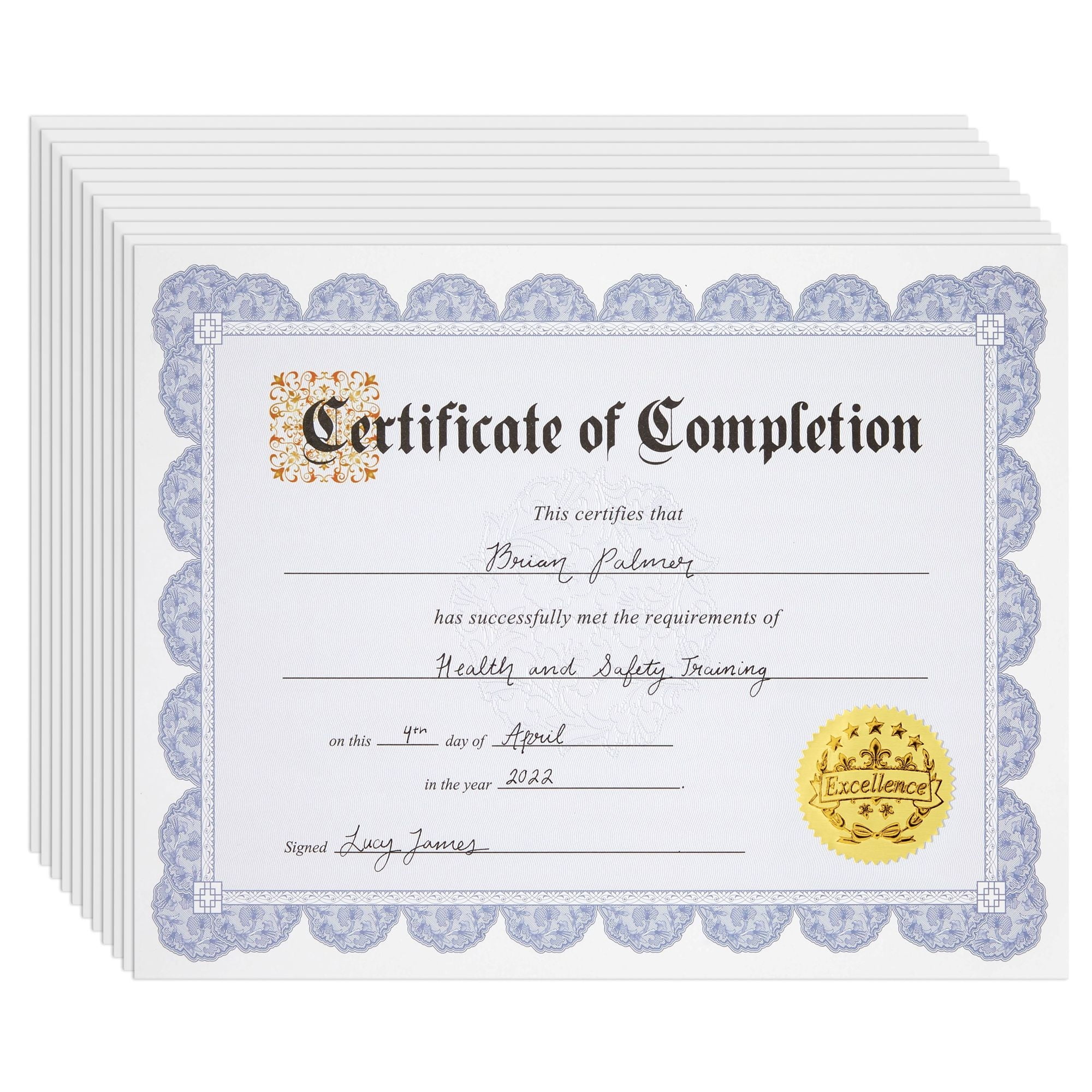 Certificate of Completion Paper Sheets - 8.5 x 11 Philippines | Ubuy