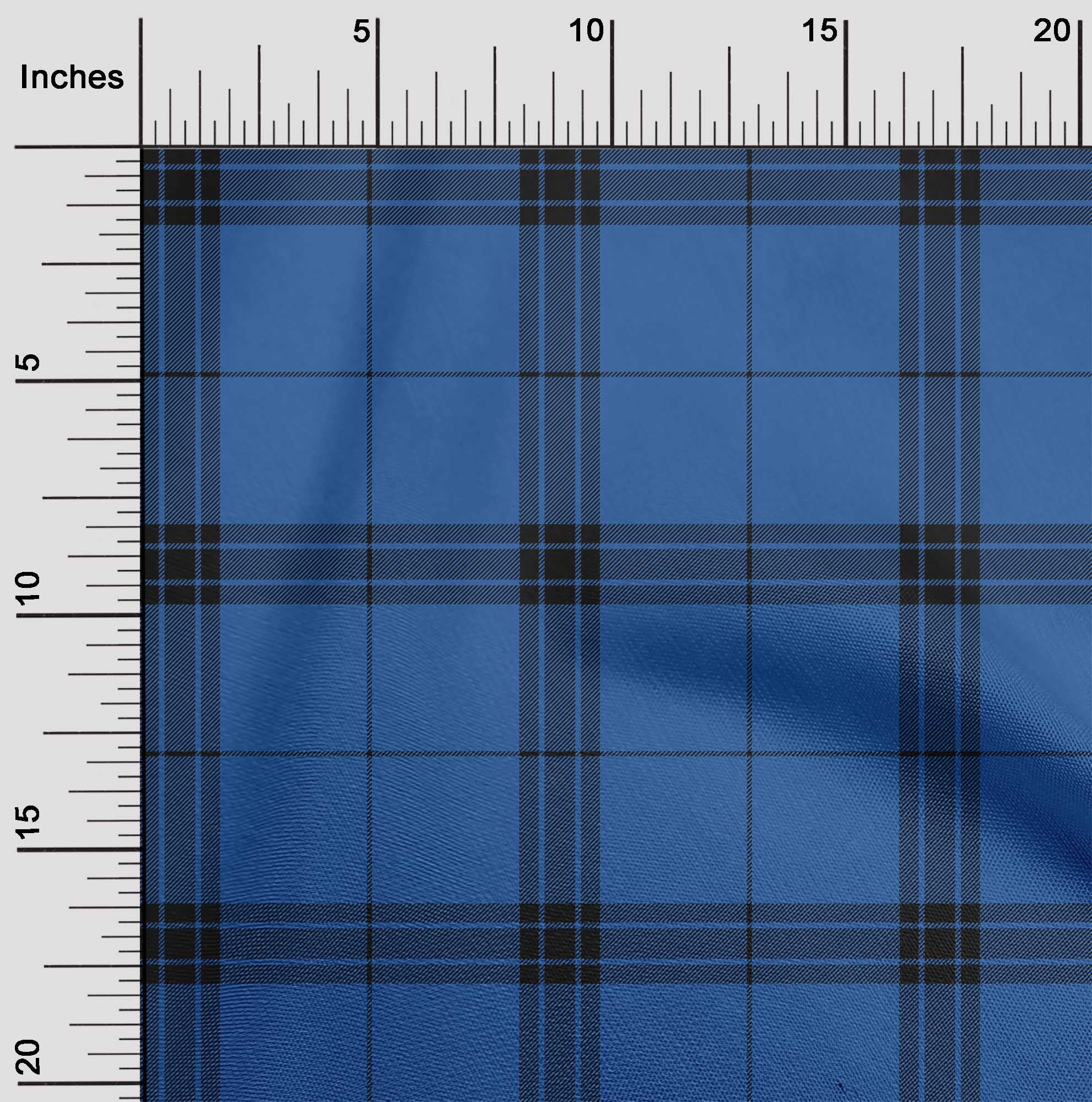 oneOone Cotton Poplin Fabric Tartan Check Print Fabric BTY 42 Inch Wide ...