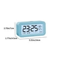 Vacemry LED Digital ClockStereo Display Electronic Alarm with Snooze ...