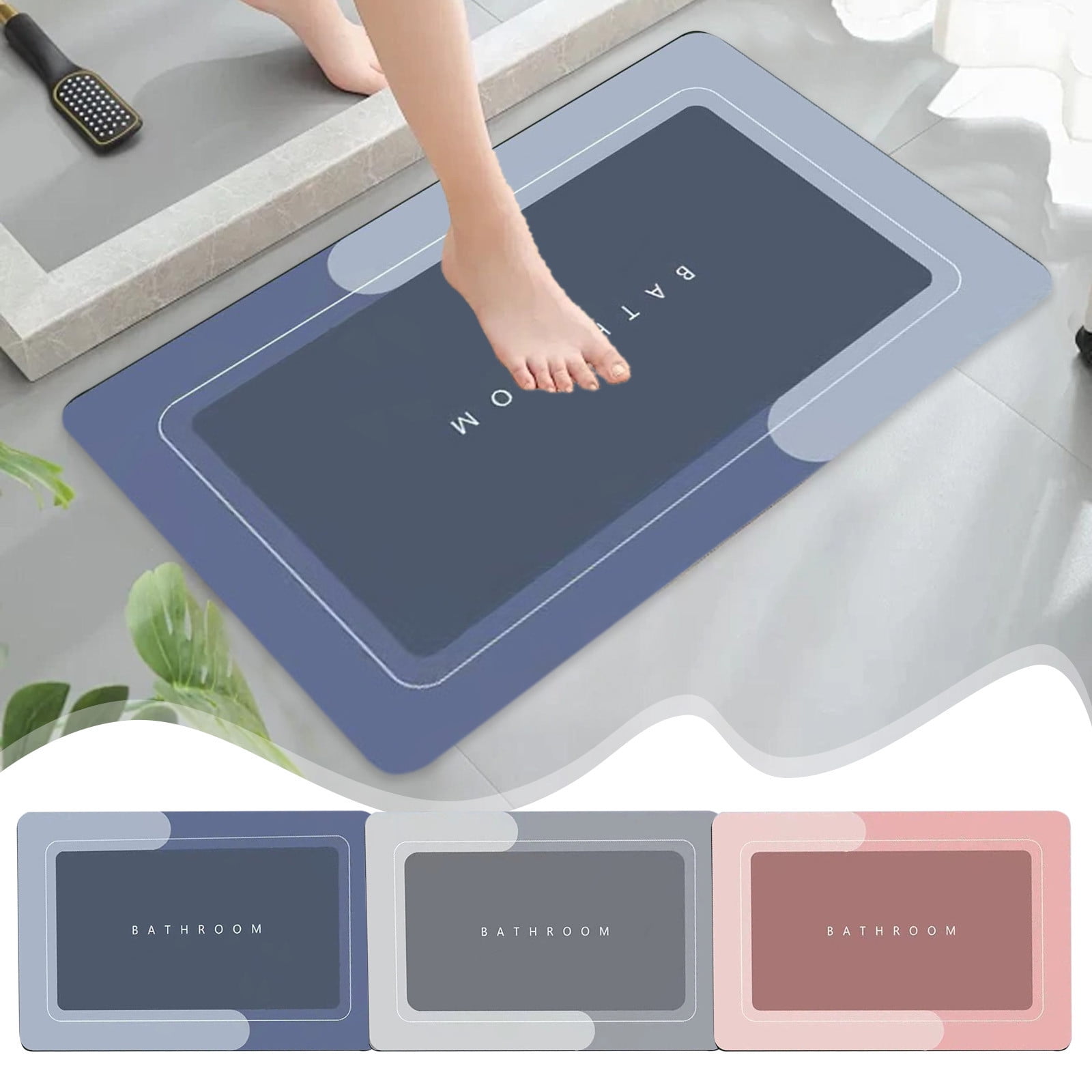 Click here for Iumwxz Bathroom Mat Bathroom Water Absorbent Floor... prices