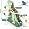 Dinosaur Chasing Race Track, Dinosaur Climbing Slide Stair Toy ...
