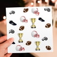 3drose, Image of Football Helmet Shoes and Trophy Pattern, 6 Greeting ...