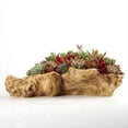 WQNZMADO Pastoral Retro Landscape Flower Pot Resin Tree Stump Planter ...