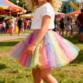 AWZXDE Girls Carnival Party Tutu Skirt For Girls Layered Dance Skirt ...