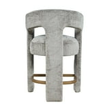 Gwen Modern Luxury Jacquard Fabric Upholstered Counter Stool - Walmart.com