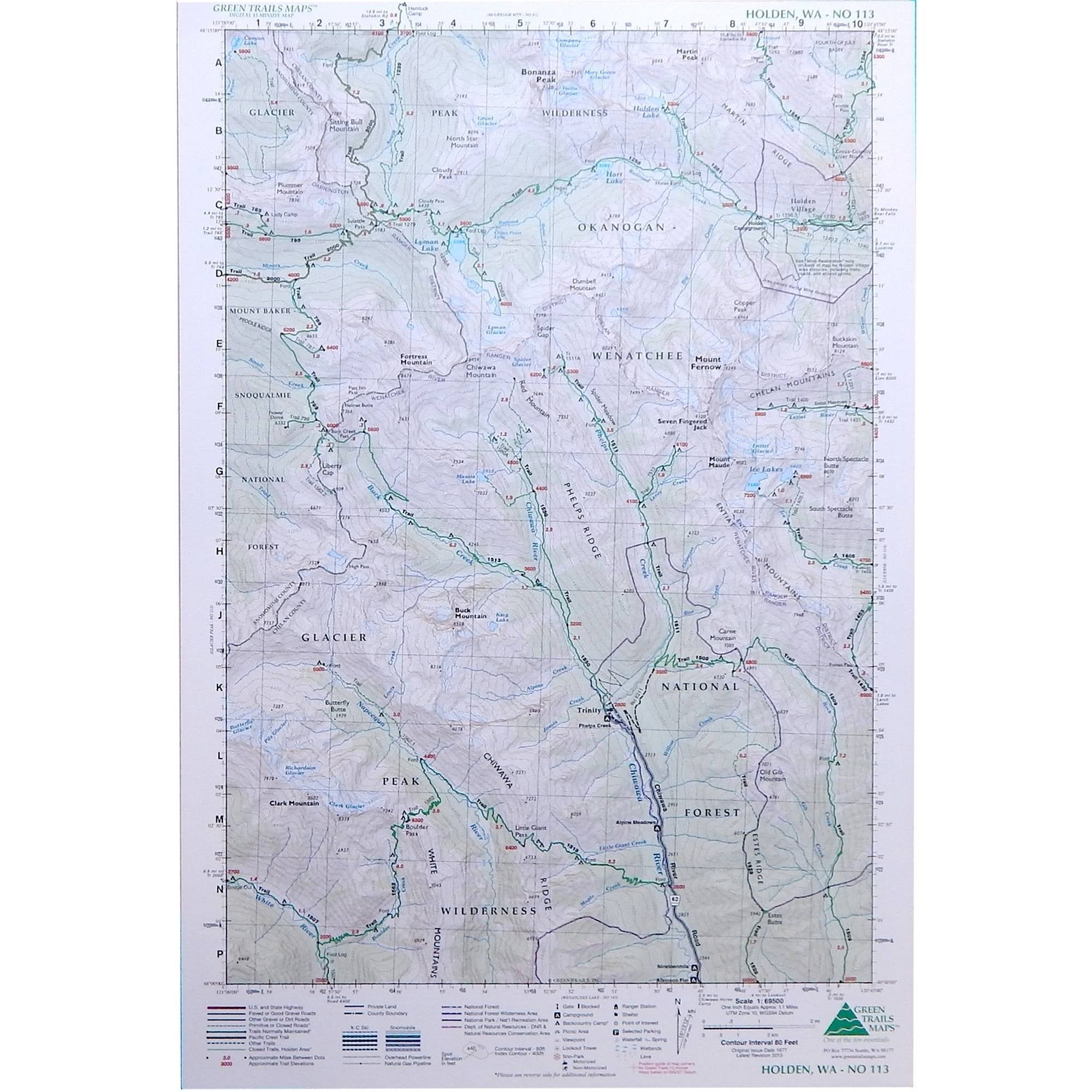 Green Trails Maps HOLDEN - Walmart.com