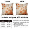 Burnt Orange Fall Floral Pillow Covers 16X16 Set of 2, Autumn Colored ...