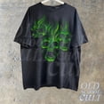 3 Skulls On Fire Vintage Style Graphic Shirt, Skull Dark Art Retro Y2k ...