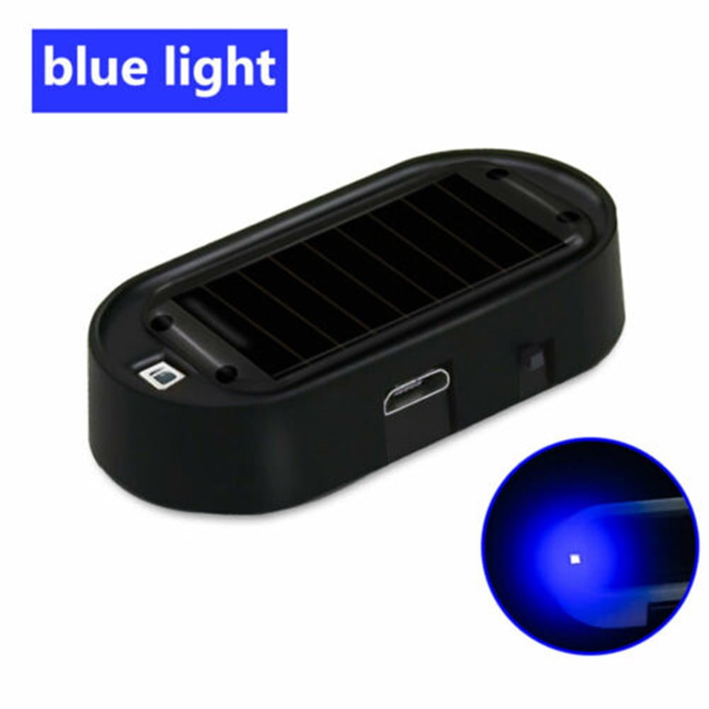 Solar Power LED Car Fake Alarm Security Anti-Theft Flashing Light ...